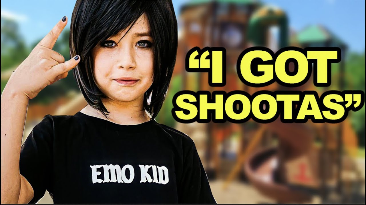 cringey emo kid claims he's "From The Hood" - YouTube