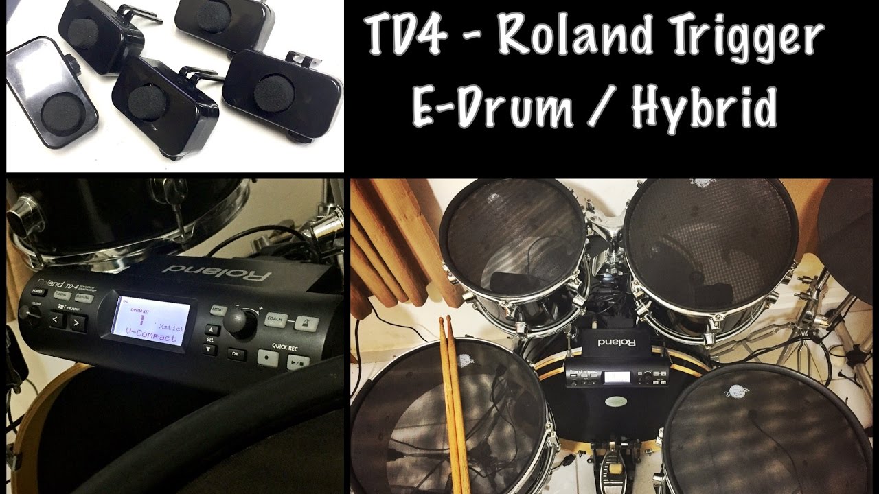 TD4 Roland Trigger Digi-Drum Hybrid drums - YouTube