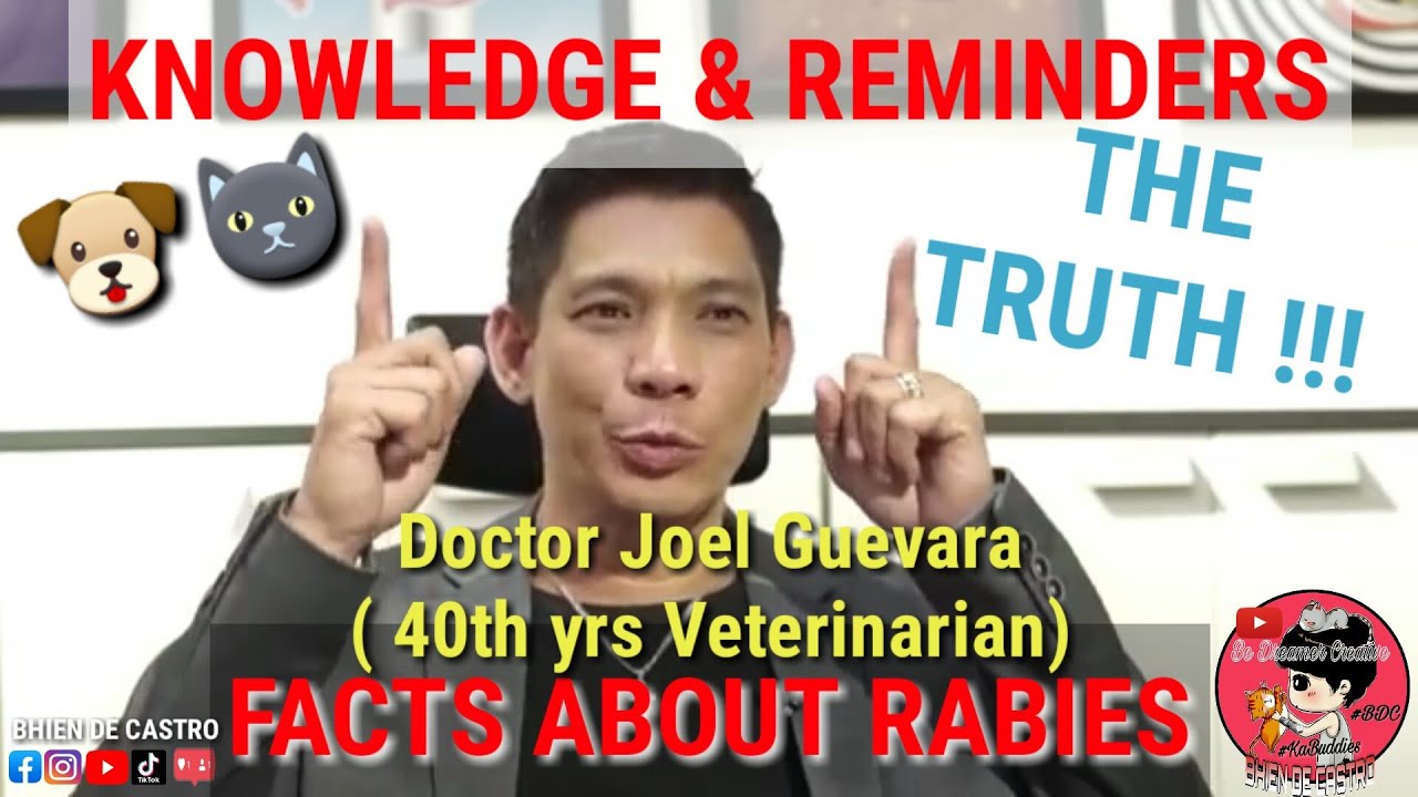 PET VET Doc Joel Guevarra | FACTS ABOUT RABIES | Knowledge & Reminders | Bhien De Castro - YouTube