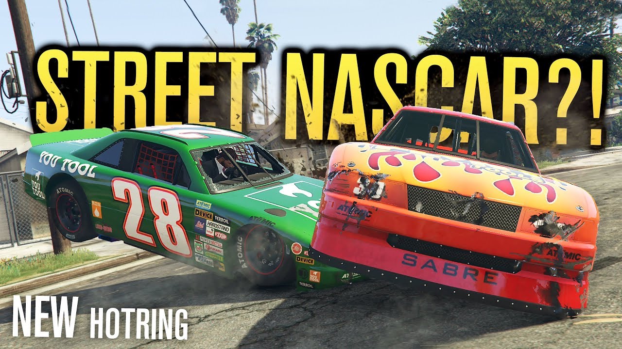 30 PLAYER NASCAR STREET RACING?! - NEW Hotring Sabre - GTA V (Online ...