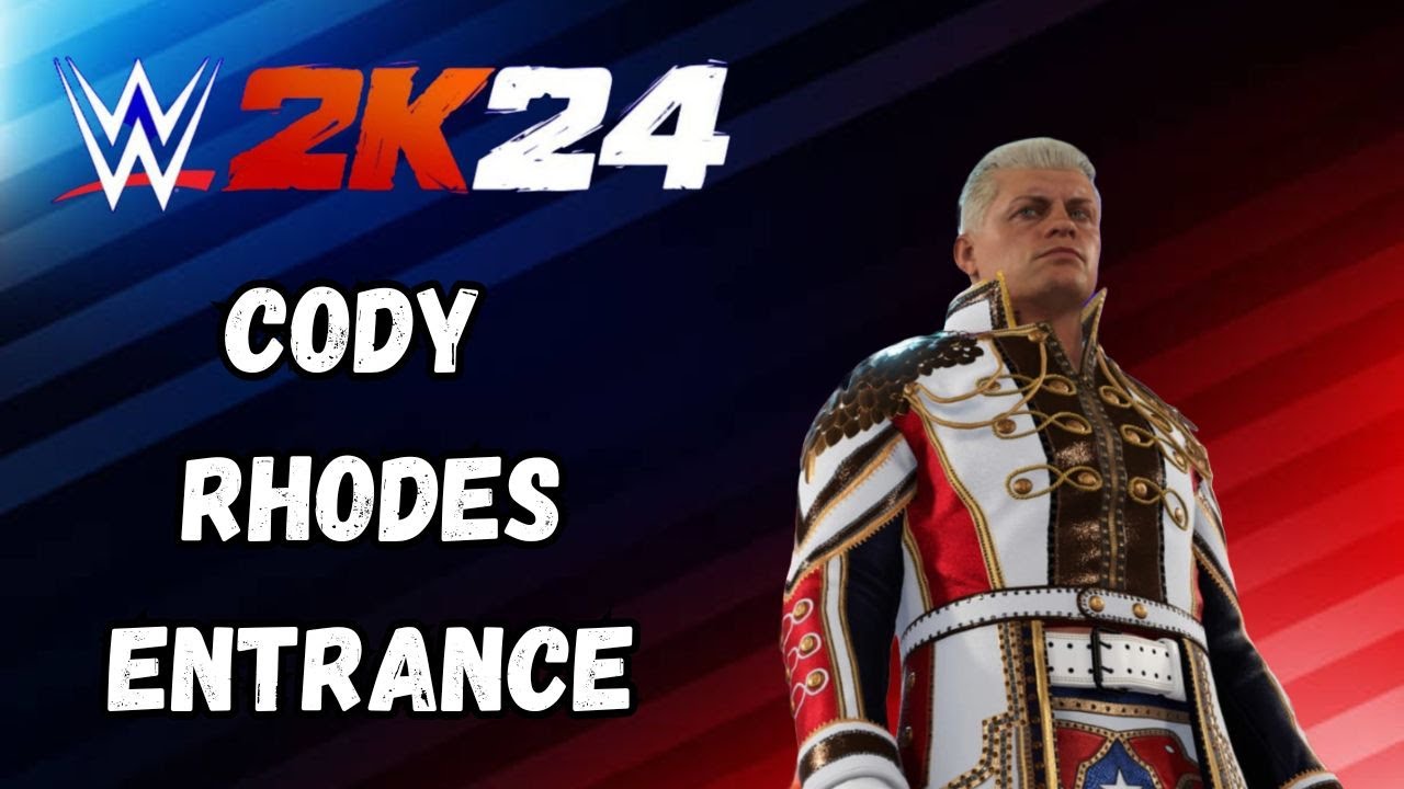 WWE 2K24 Cody Rhodes Entrance - YouTube
