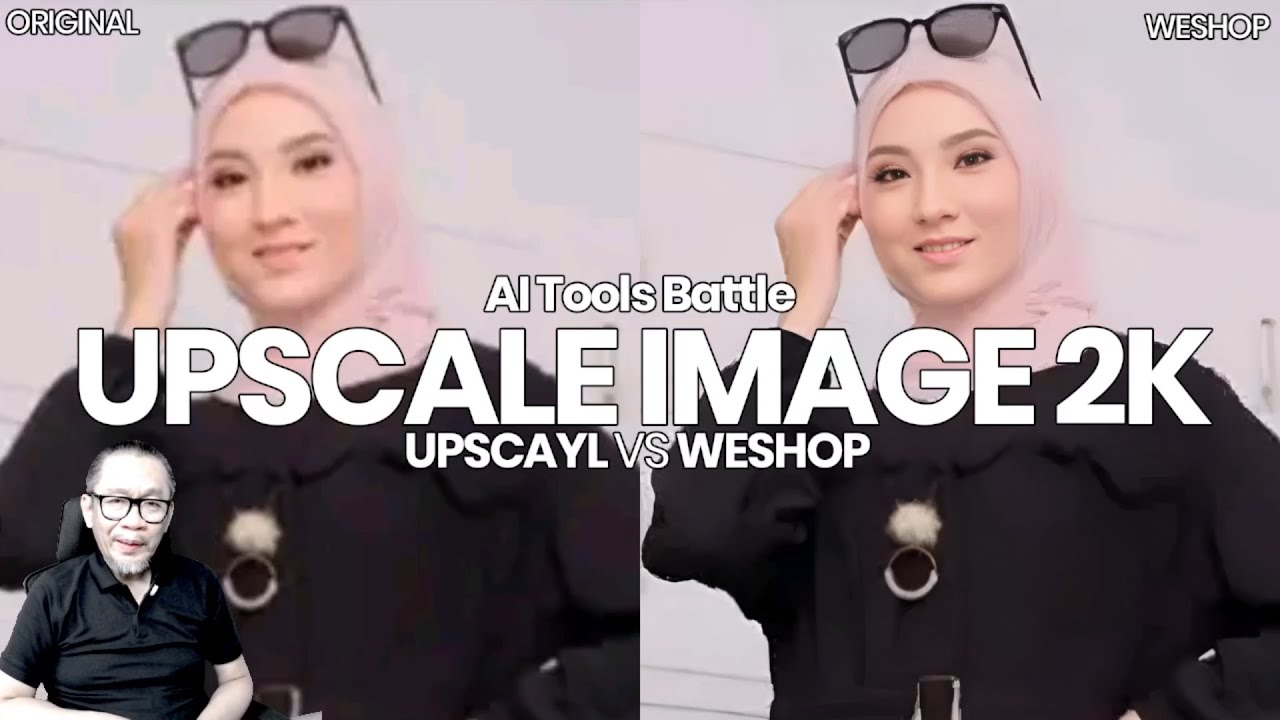 AI Tools Upscale Image 2K, Perbandingan Weshop dengan Upscayl - YouTube