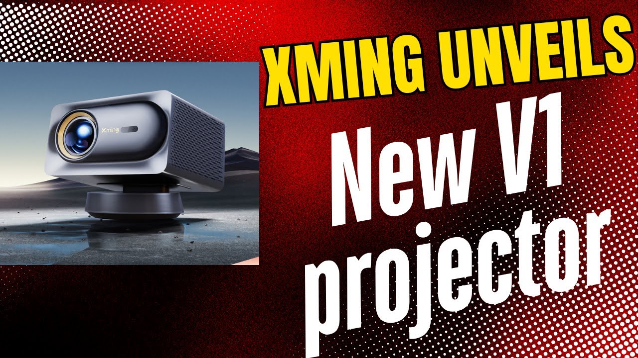 Xming unveils New V1 projector with enhanced brightness - YouTube
