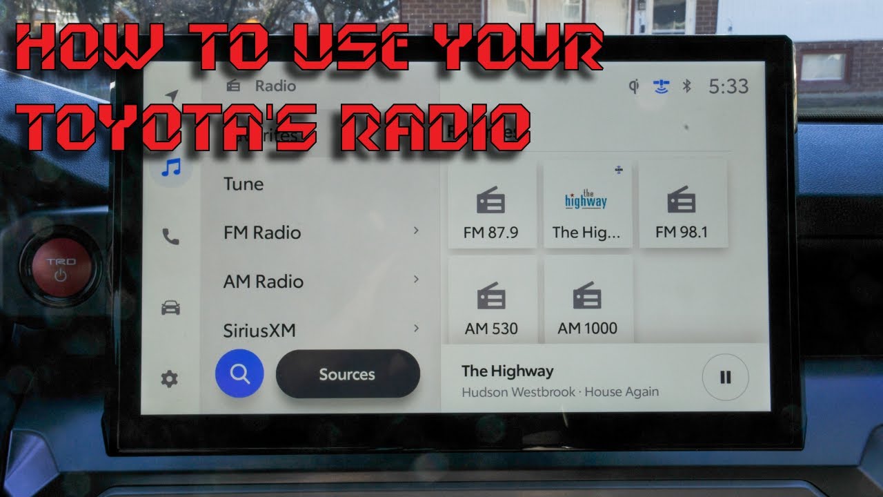 How to use your Toyota Radio (21MM) - YouTube
