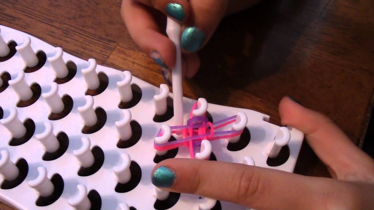 Double Cross Fishtail with Fun Loom - YouTube