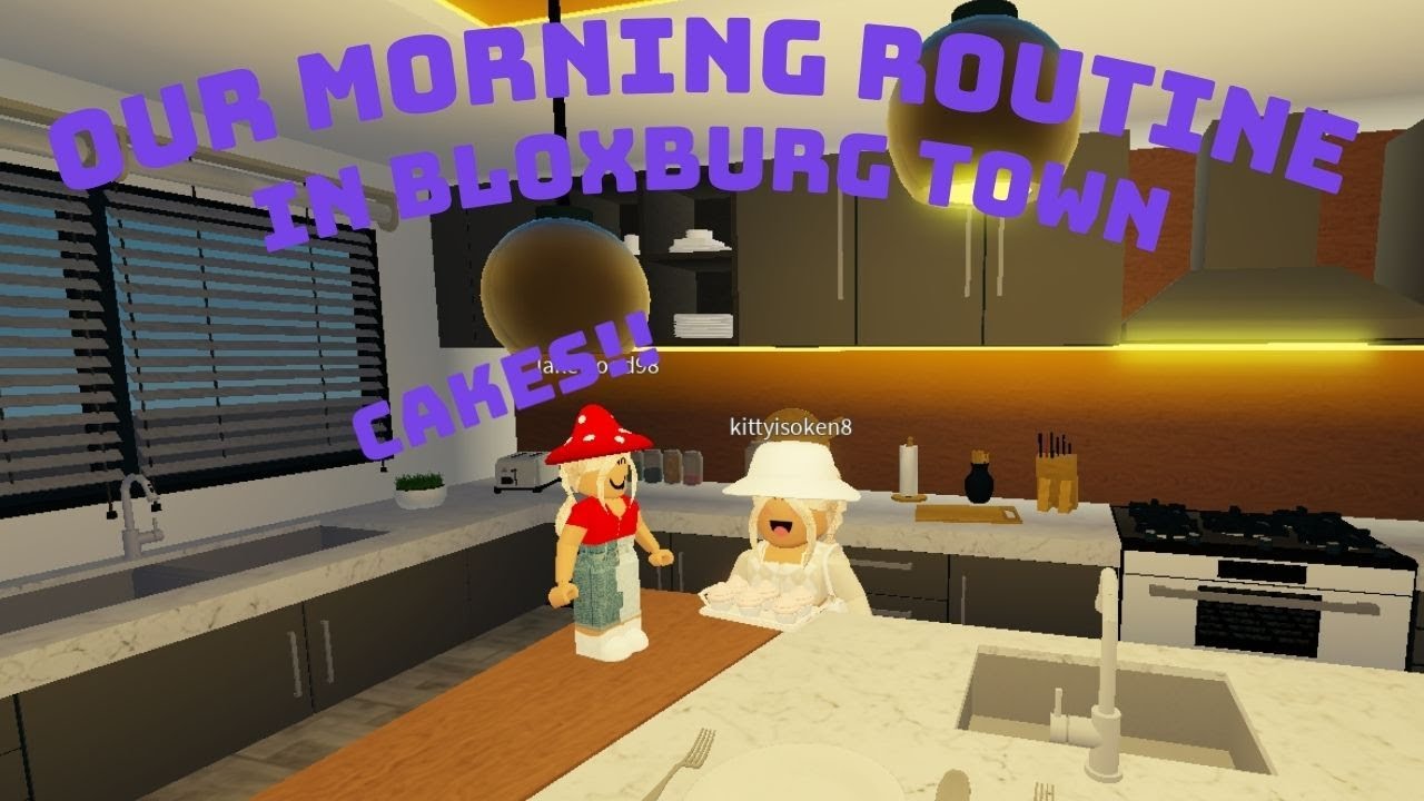 Our Morning Routine in Bloxburg Town and Roleplay | Roblox Morning ...