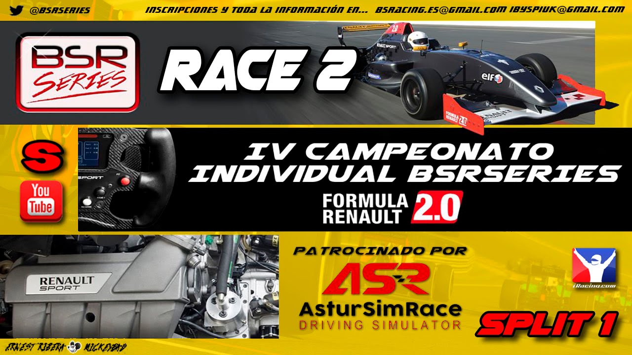 iRacing | BSR Series | IV Campeonato Individual | Split 1 | Race 2 ...