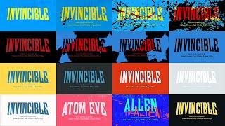 All Invincible Title Cards Season 1 2 3 Specials 4k 60fps Ben Gun Mp3 ...