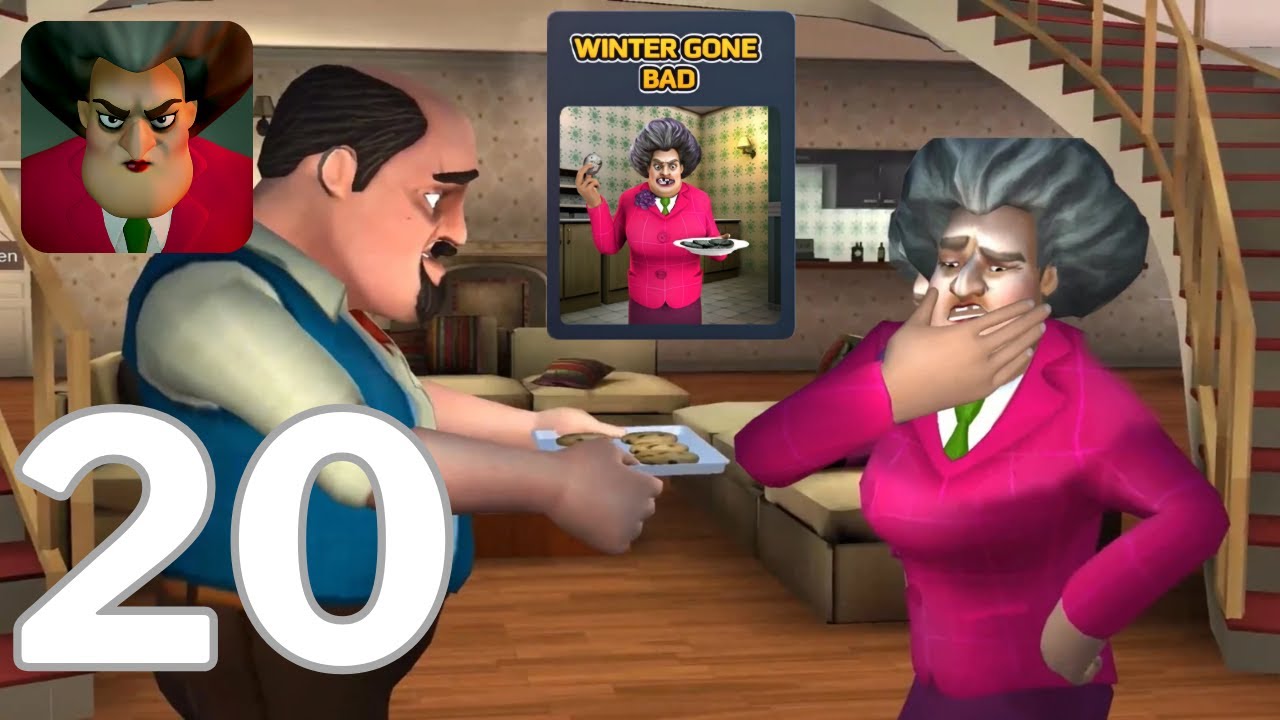 Scary Teacher 3D: Winter Special - Gameplay Walkthrough Part 4 - Winter ...