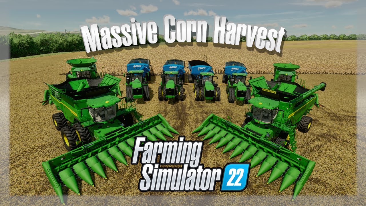 Custom Corn Harvest | Nebraska Farming | Farming Simulator 22 ...