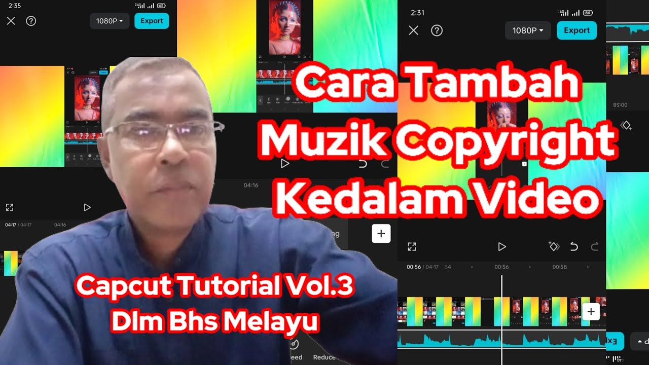 Tutorial Cap Cut Vol.3 Cara Tambah Muzik Copyright Free Adjust Volume & Fade In Out - YouTube