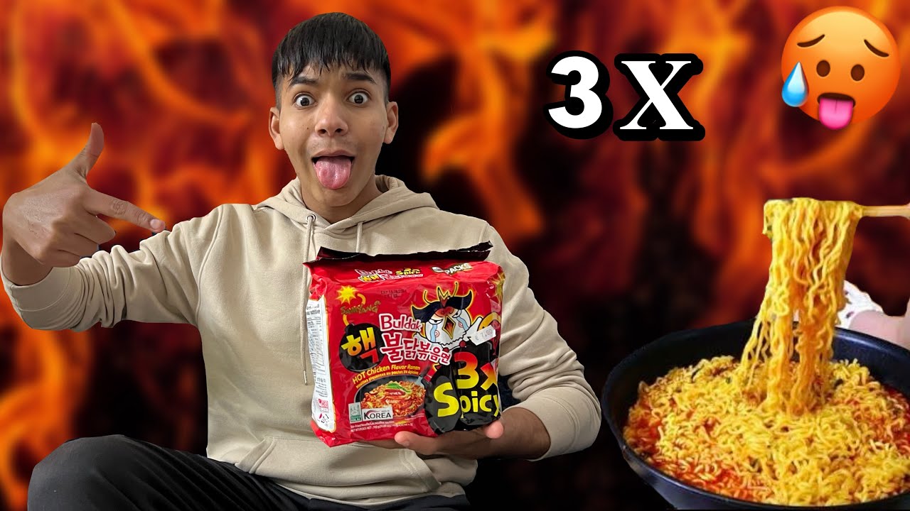 Extra Spicy Noodles Challenge🔥Mama Se Dant Par Gyi😭 - YouTube