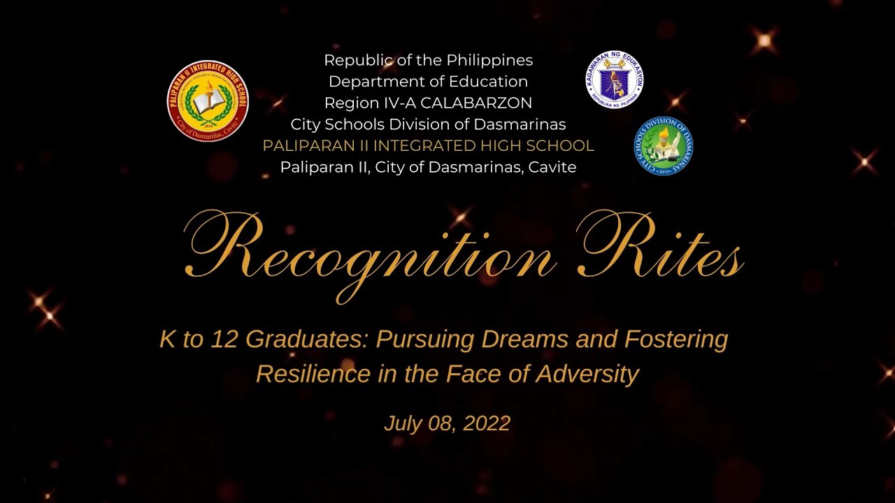 Grade 11 Recognition Rites - YouTube