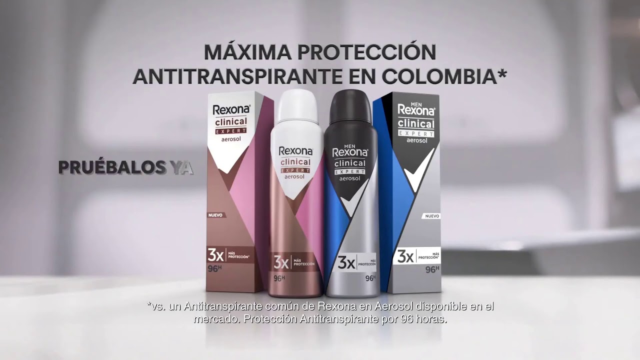 Rexona Clinical Expert máxima protección antitranspirante en colombia ...