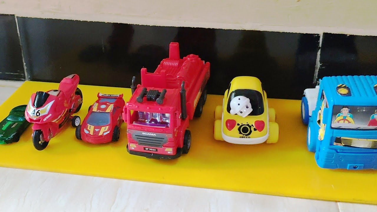 Permainan Mobil Anak- Anak || Mobil Balap | Mobil Pemadam | Motor Balap ...