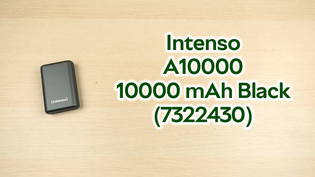Розпаковка Intenso A10000 10000 mAh Black (7322430) - YouTube