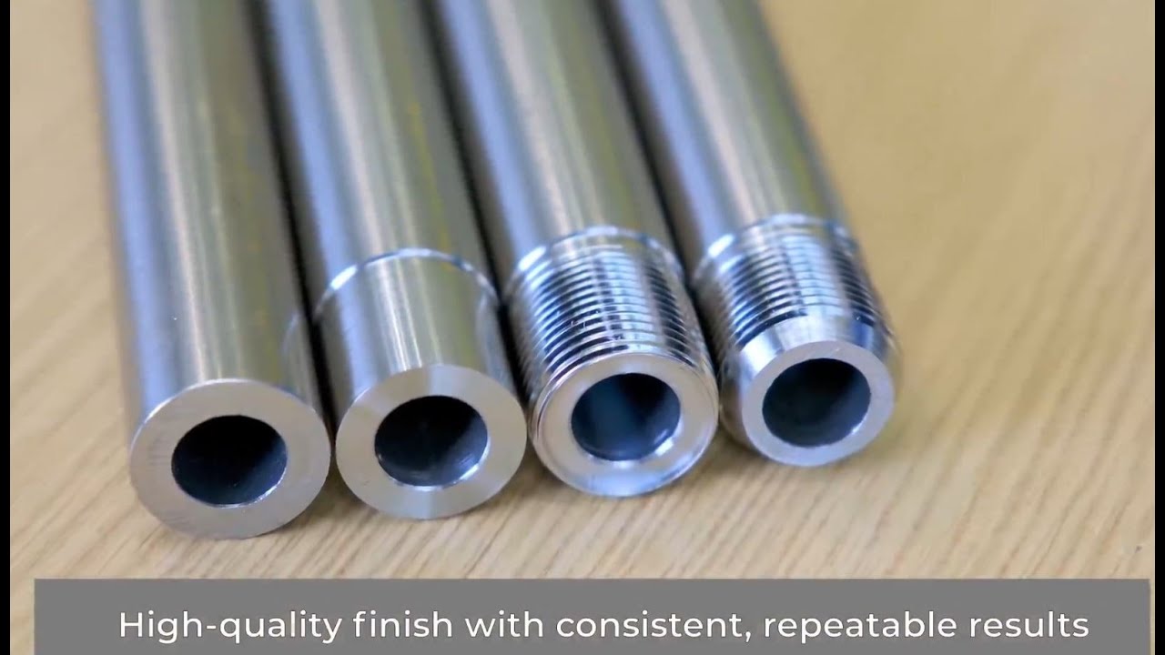 UNISON Thread Rolling & Coning Machine - YouTube