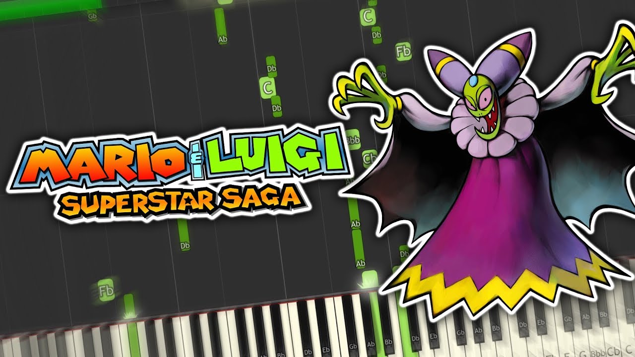 Mario & Luigi Superstar Saga - Cackletta's Theme Piano Tutorial ...