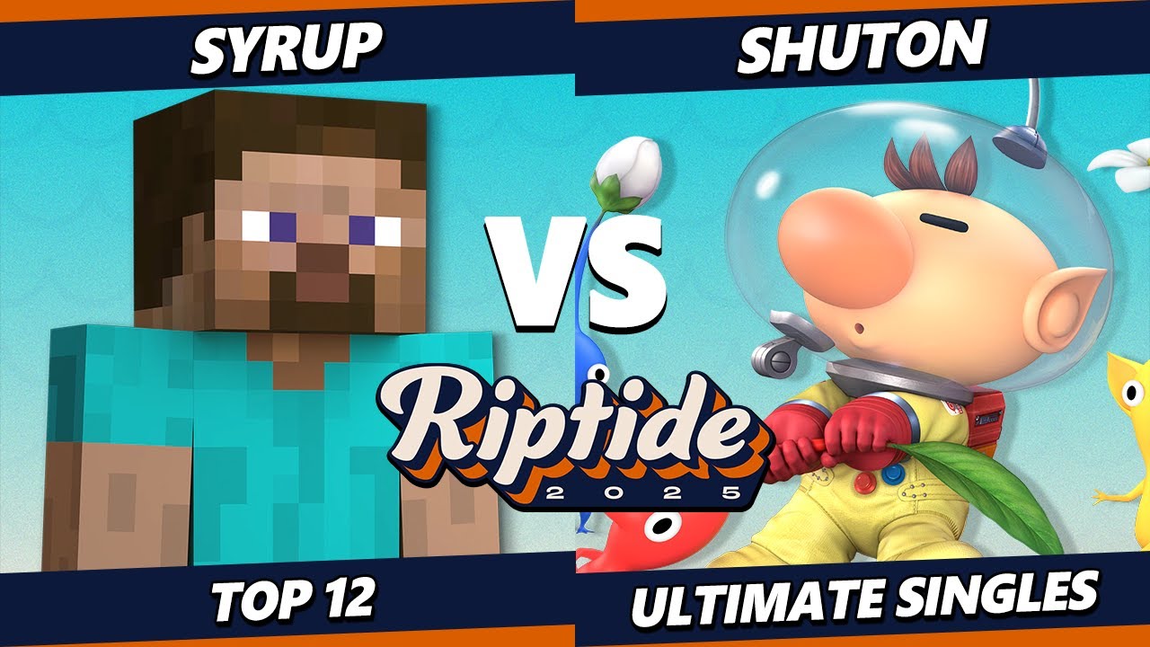 Riptide 2025 - Syrup (Steve) Vs. Shuton (Olimar) Smash Ultimate - SSBU ...