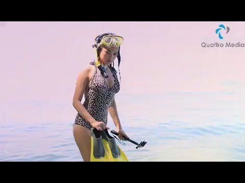 OLAHRAGA AIR LAUT SNORKELING ALA MODEL CANTIK