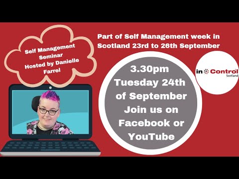 Self Management Week Seminar - Hosted by Danielle Farrel - YouTube