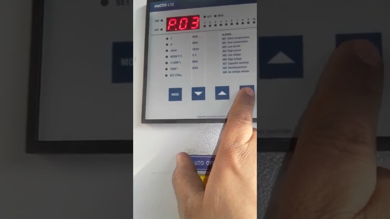 APFC RELAY Programming L&T etacon L12 - YouTube
