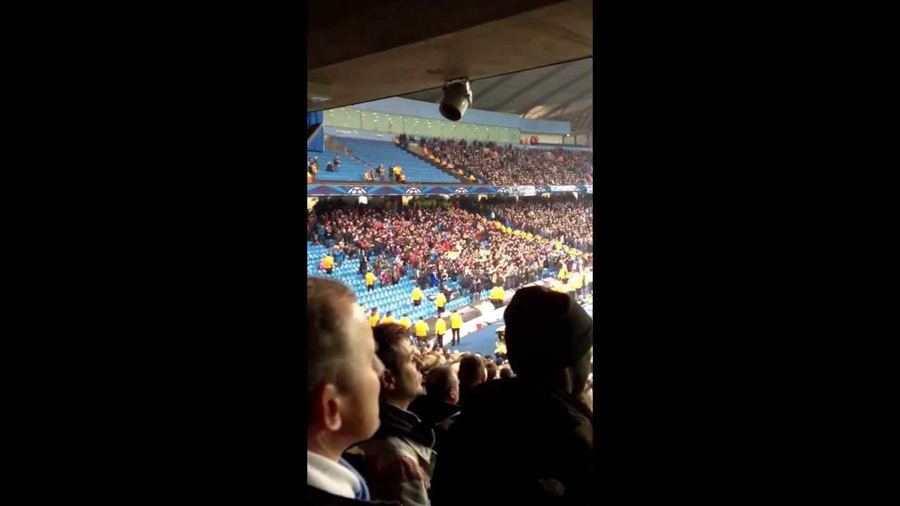 CSKA Moscow fans at Manchester city - YouTube