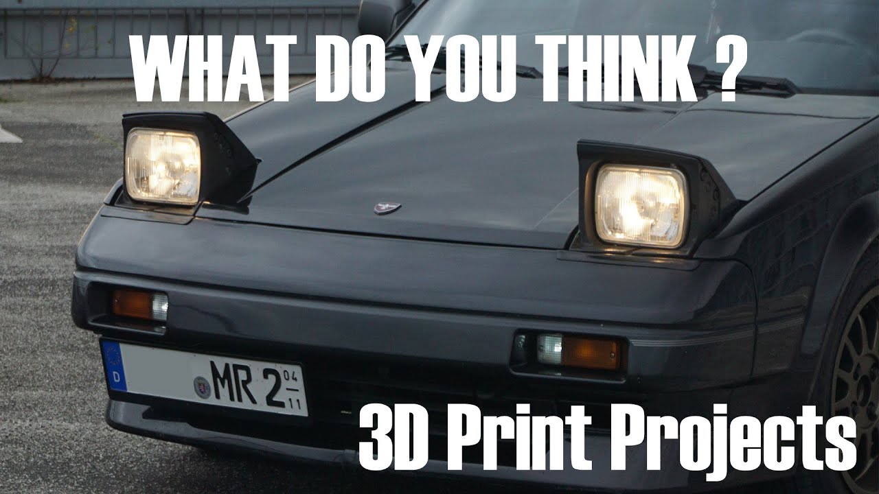 My ongoing 3D Print Projects - AW11 MR2 and Wagon R Air Intakes - YouTube