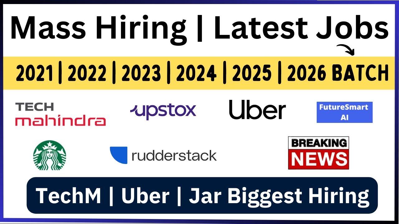 Mass Hiring | 2020, 2021, 2022, 2023, 2024, 2025, 2026 BATCH | TechM ...