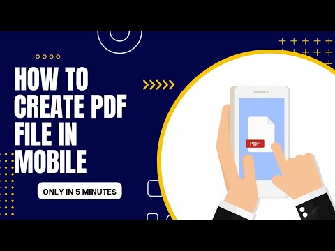 Mobile se pdf file kaise bnaye | How to create pdf file in Mobile only ...