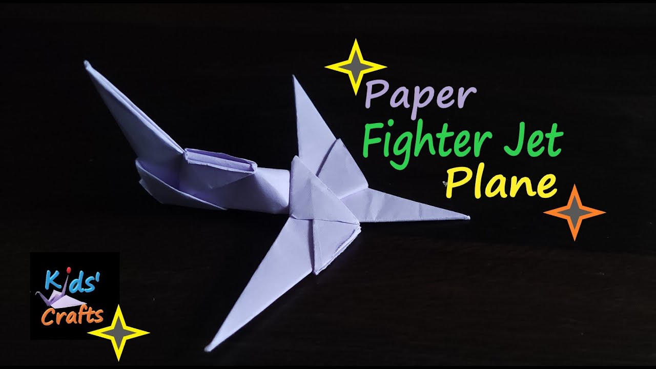 DIY Paper Fighter Jet Plane 3D | Easy Origami Airplane | কাগজের তৈরি ...