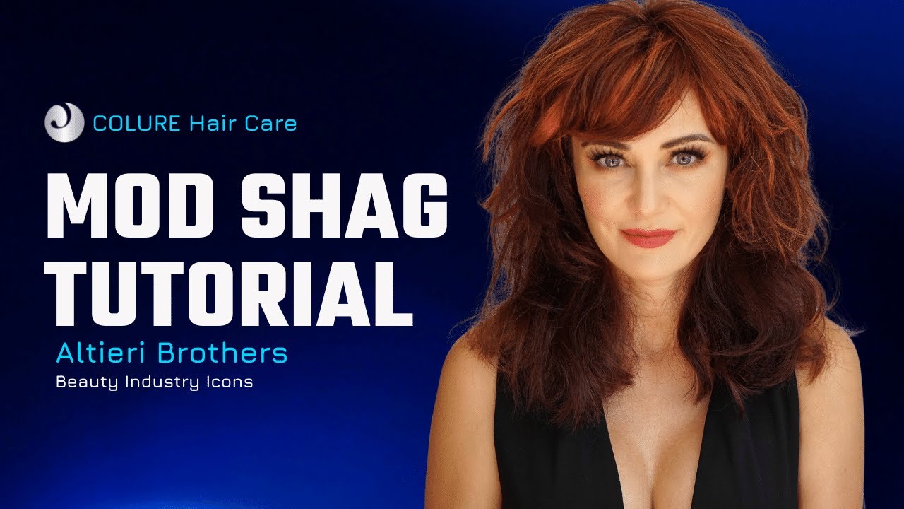 Mod Shag Haircutting Tutorial with a Razor and Curved Shears. - YouTube