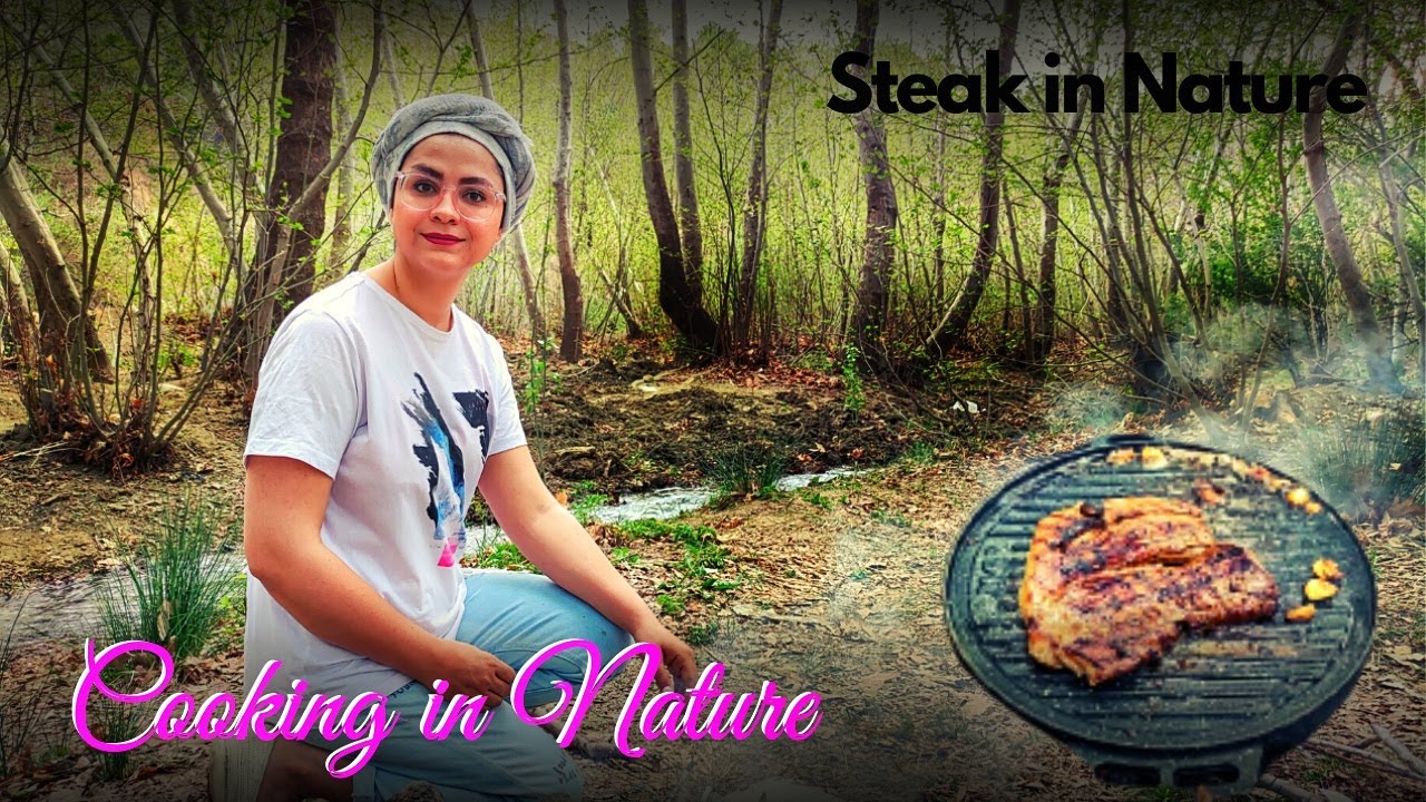 I Cooked Steak in Nature - Cooking In Nature - YouTube