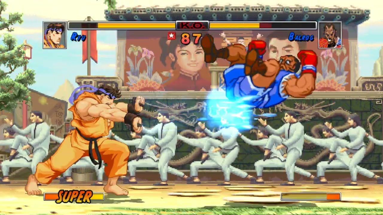 Ryu vs Balrog STREET FIGHTER 2 HD REMIX MUGEN - YouTube