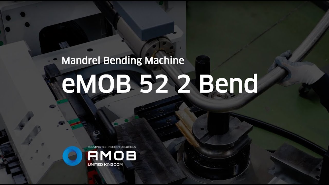 eMOB 52 2 bend Mandrel Bending Machine AMOB UK - YouTube