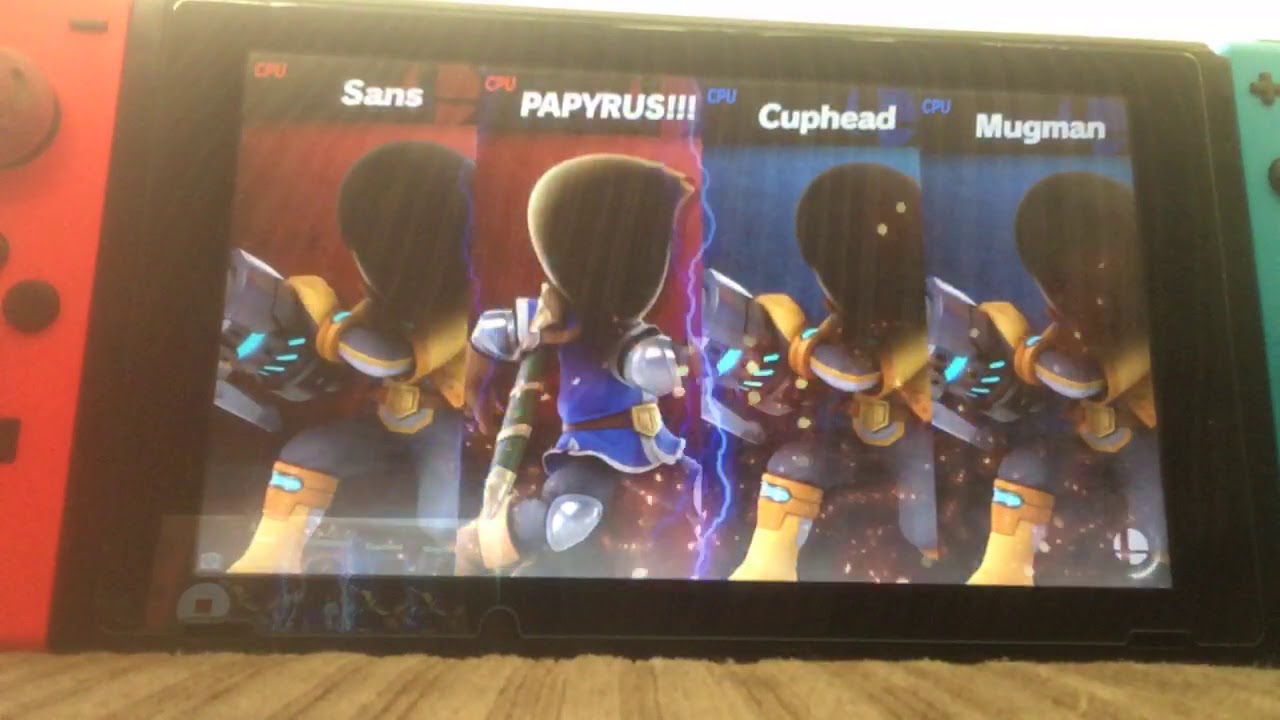 Sans and Papyrus vs Cuphead and Mugman in Super Smash Bros Ultimate ...