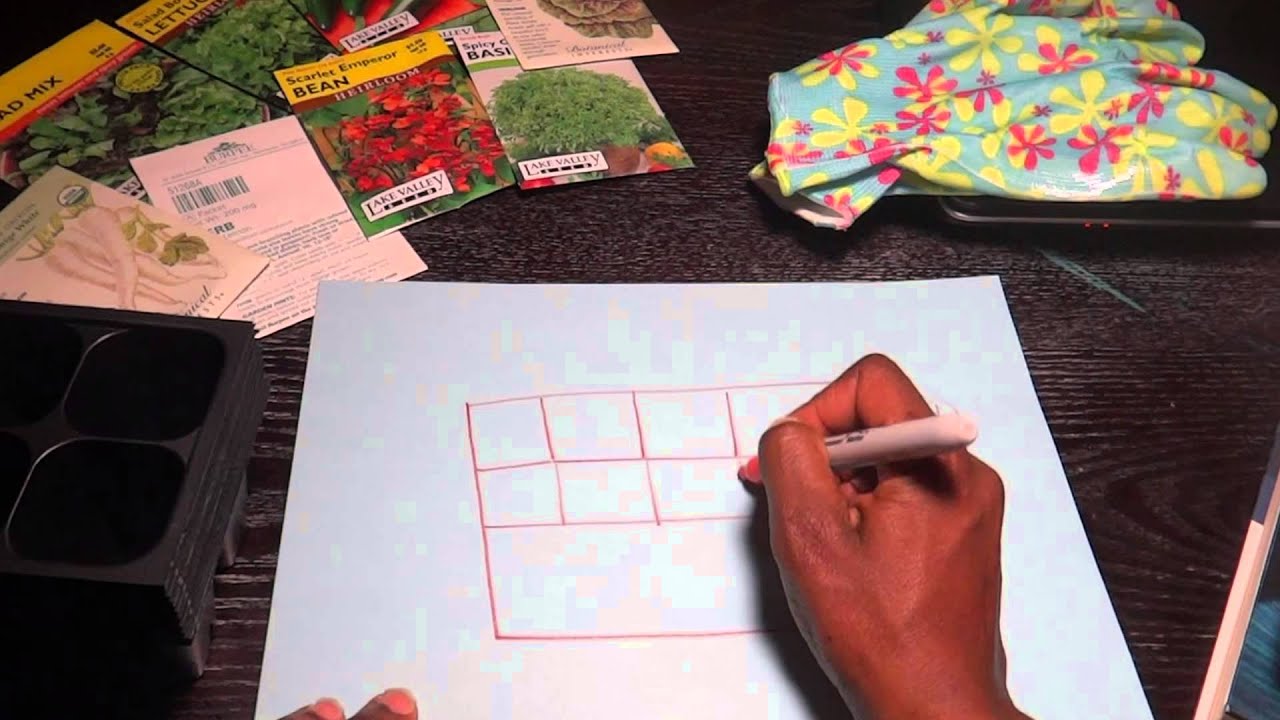 How to Plan out a Garden on Paper - YouTube