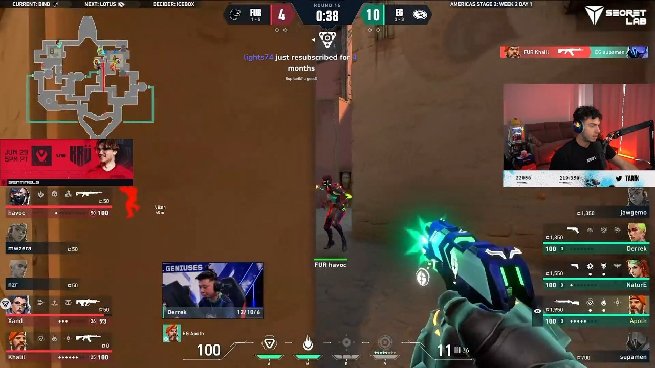 FUR Xand Massive 3k Against Evil Geniuses | VCT VALORANT Stage 2 ...