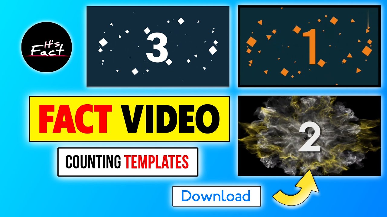 🔥 Fact video counting templates | Top 3 counting templates | Countdown ...