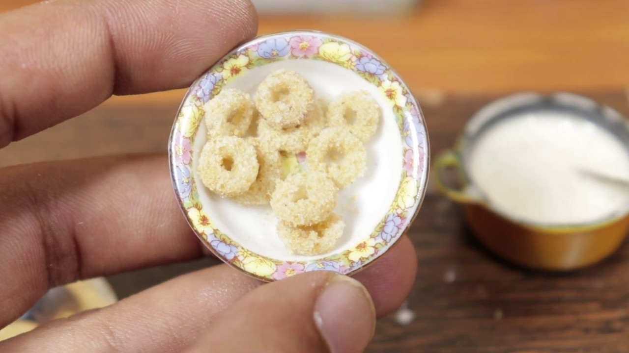 Mini Onion rings I Miniature real cooking - YouTube