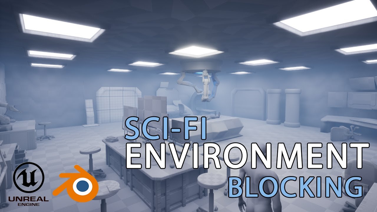 Sci-Fi Environment Blocking 02 – Blender & Unreal Engine - YouTube