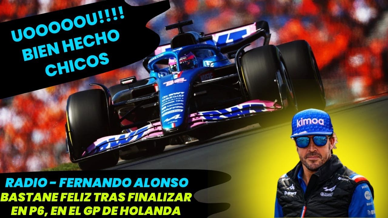 Radio - Fernando Alonso: Bastante felíz, luego de finalizar en P6 ...