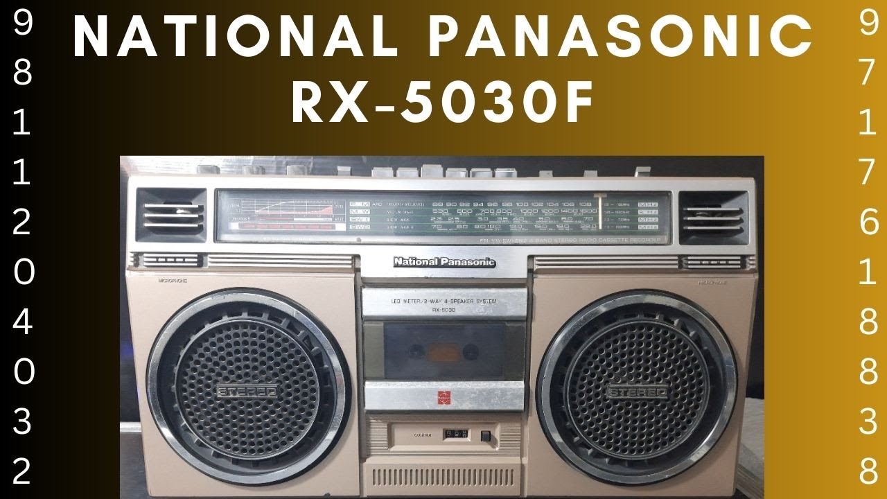 National Panasonic RX-5030F Boombox 9811204032 / 9717618838 How To Use ...