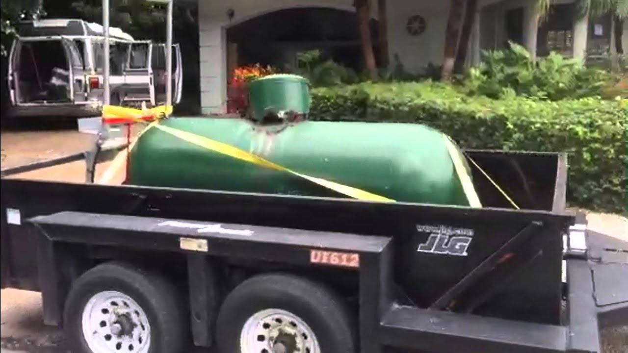 Moving A Propane Tank 1 Person Only - YouTube