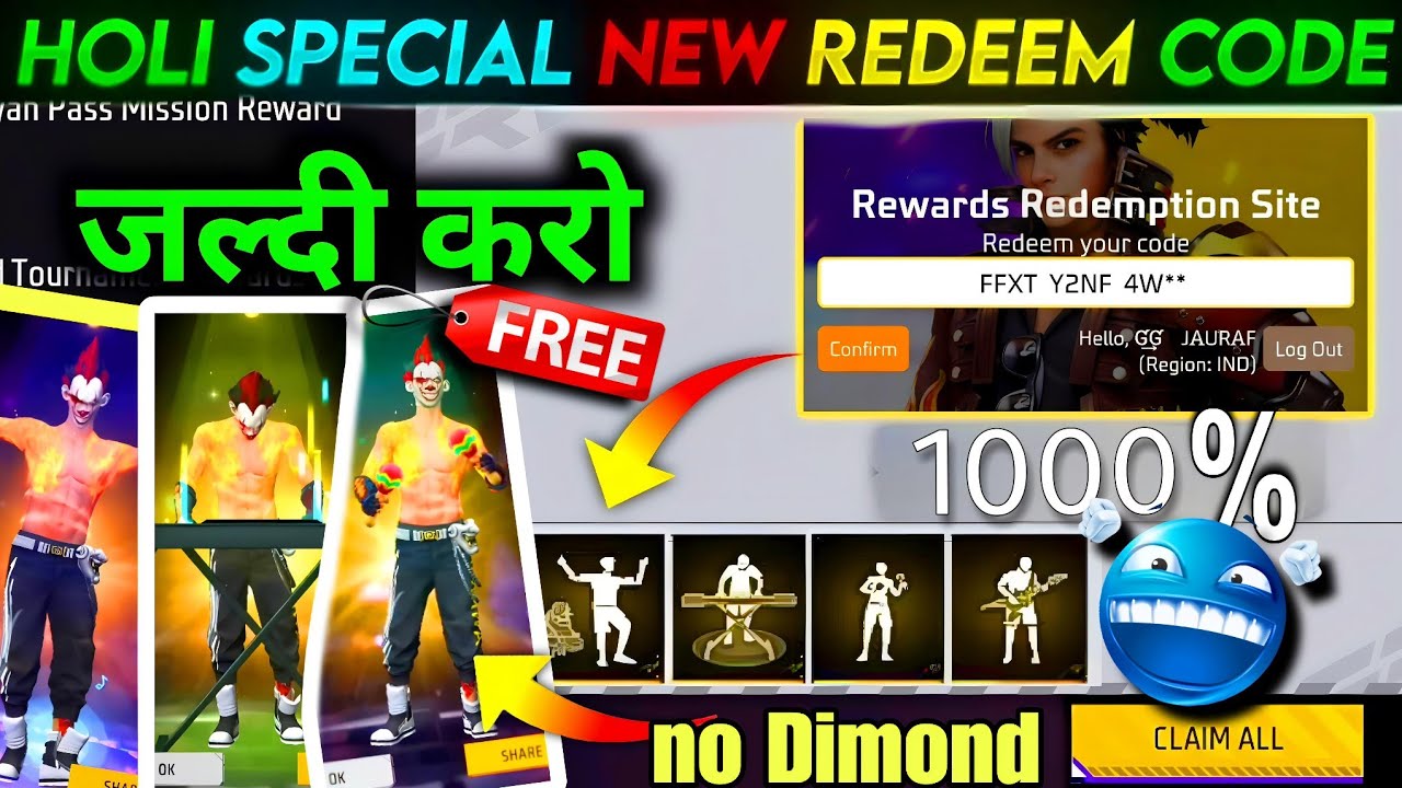 FREE FIRE REDEEM CODE TODAY 10 MARCH REDEEM CODE FREE FIRE | FF REDEEM ...
