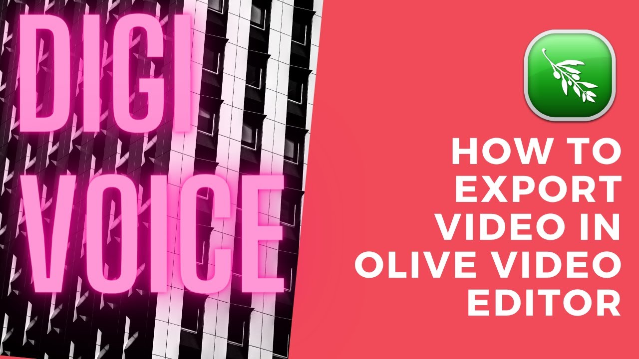 #6 How to export video video in OLIVE VIDEO EDITOR - YouTube