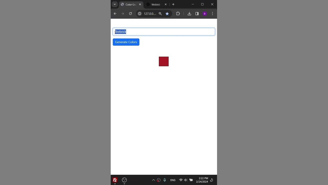 Color Generator Code Html Javascript Webdesign Coding Webcode Youtube