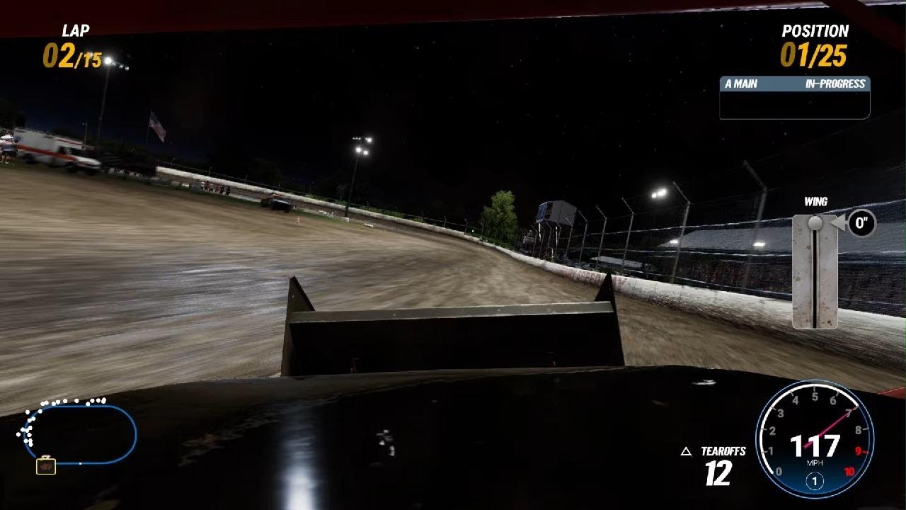 World of Outlaws: 410 Fairbury setup (9.0s) - YouTube