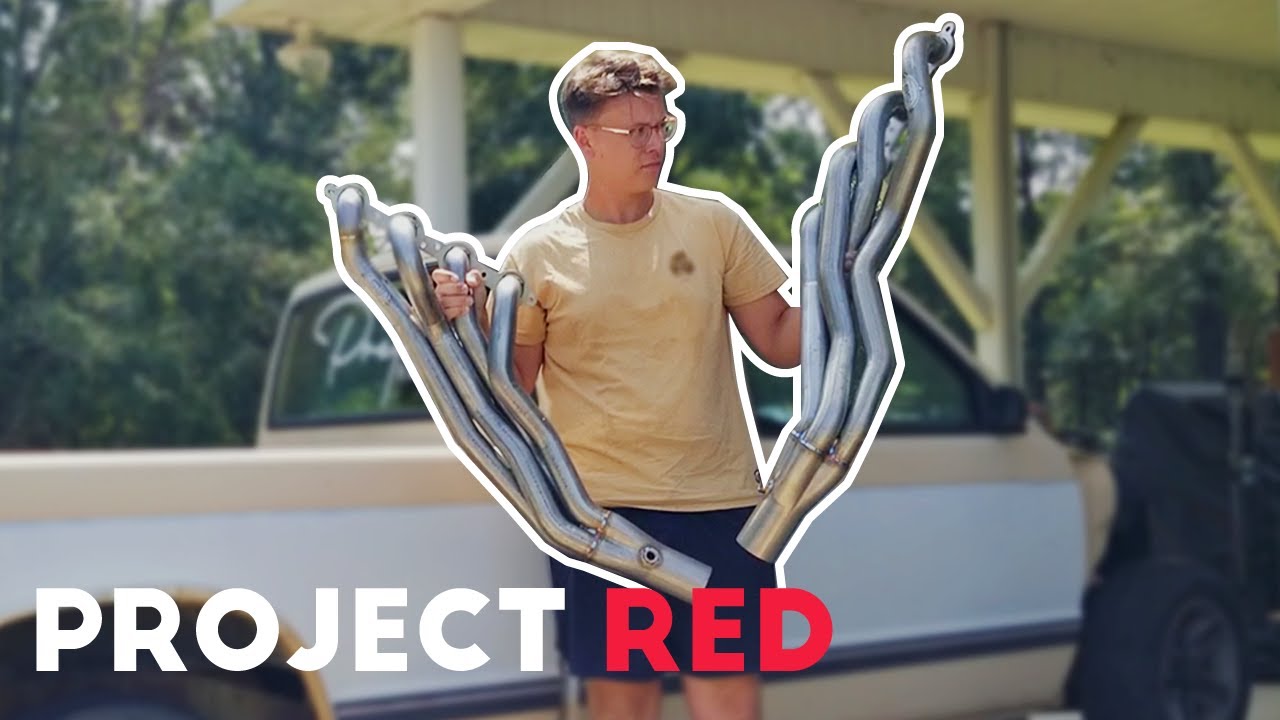 S10 Street Truck "Red" - Stainless Works LS Swap Headers - YouTube