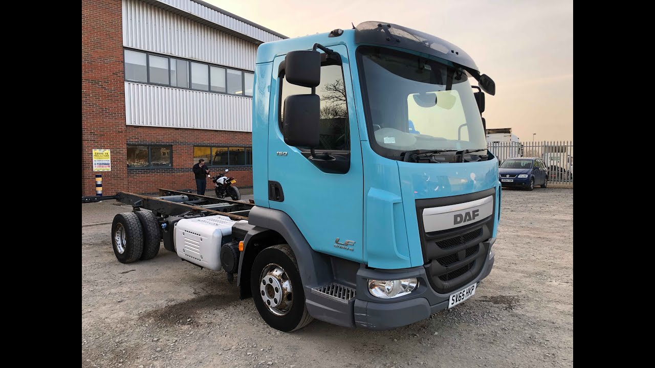 DAF FA LF45 150 *EURO 6* 7.5 TONNE CHASSIS CAB 2015 - SV65 HKP - YouTube